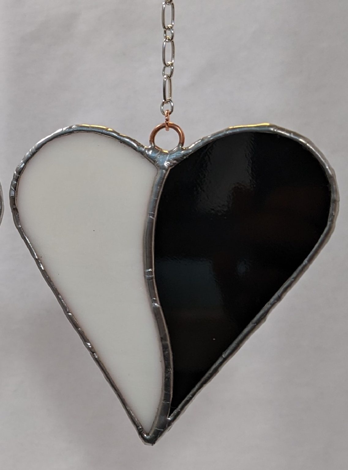 Heart Suncatcher - "S" 50/50 Split